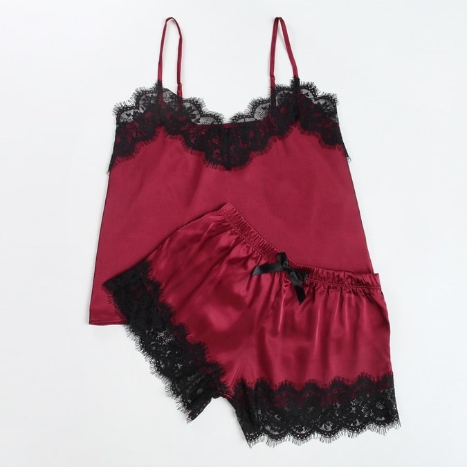 Sexy Pyjama-Set aus Spitze • Alle-schlafanzuge